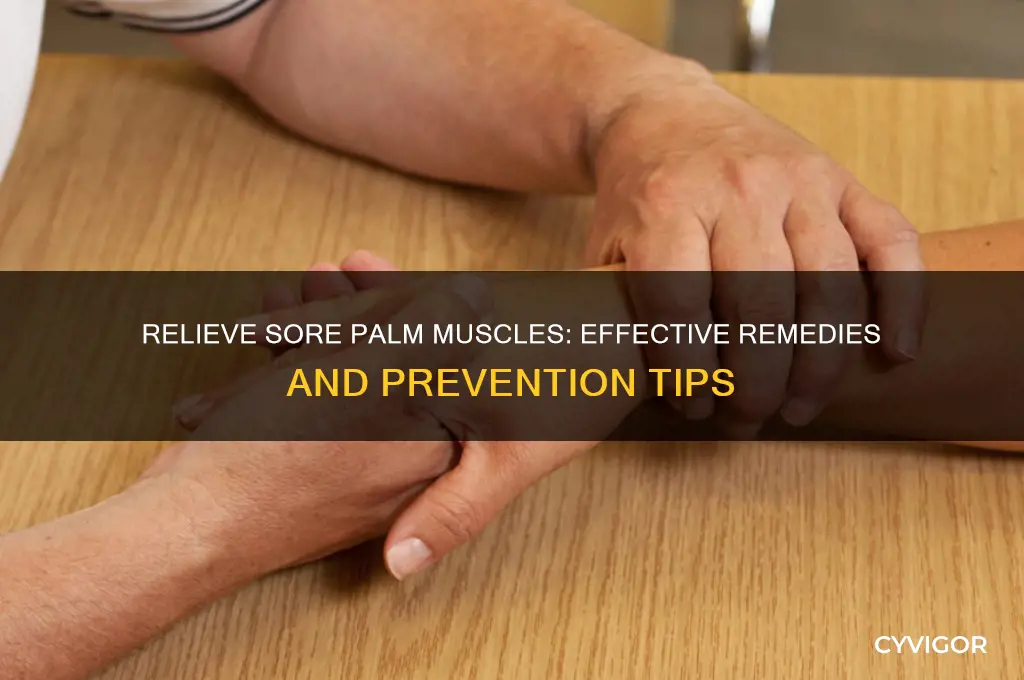 Relieve Sore Palm Muscles: Effective Remedies And Prevention Tips | CyVigor