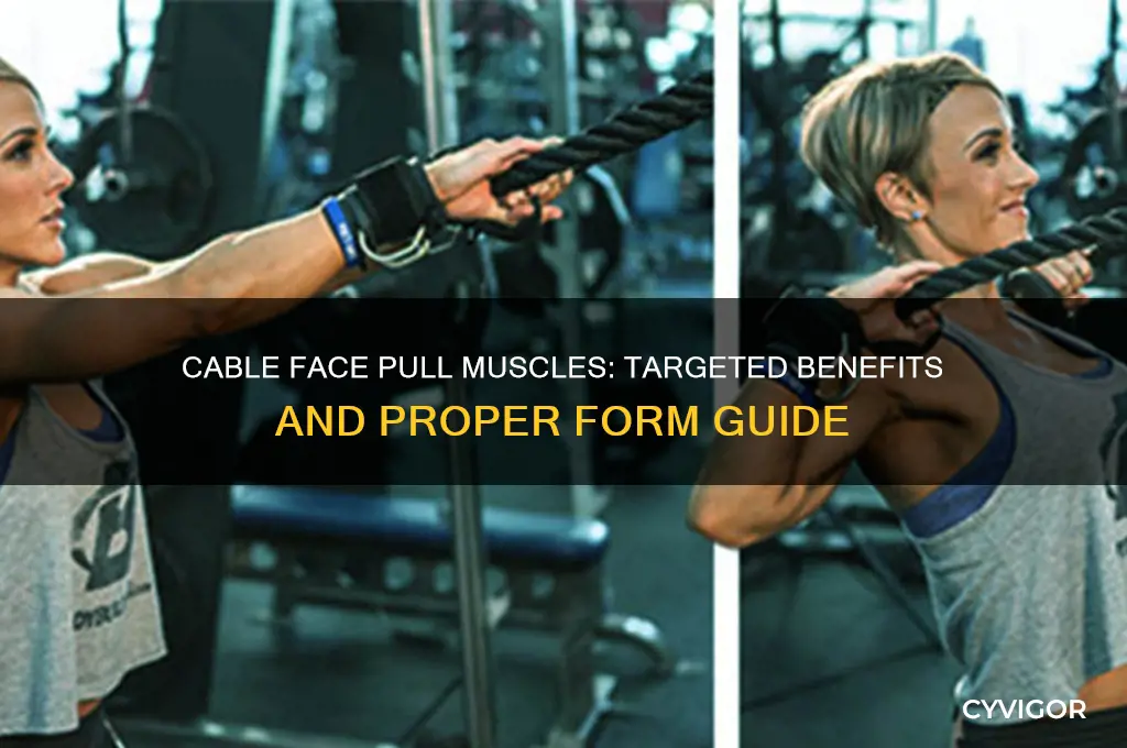 Cable Face Pull Muscles: Targeted Benefits And Proper Form Guide | CyVigor