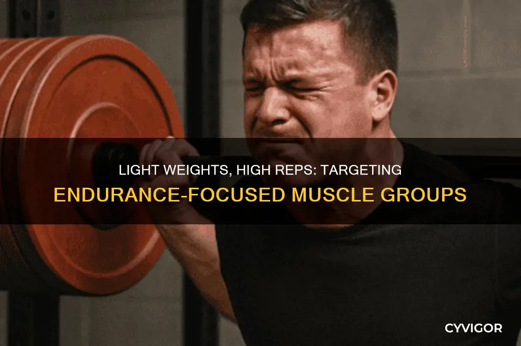 Light Weights, High Reps: Targeting Endurance-Focused Muscle Groups ...