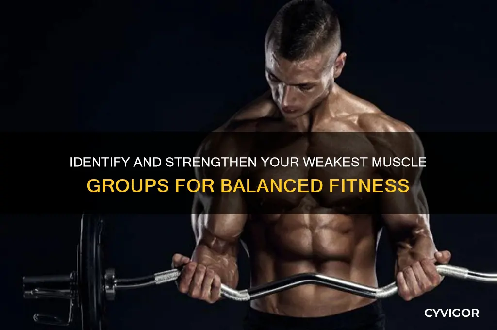 Identify And Strengthen Your Weakest Muscle Groups For Balanced Fitness ...