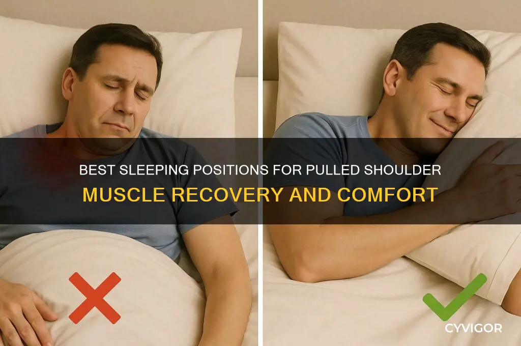 Best Sleeping Positions For Pulled Shoulder Muscle Recovery And Comfort ...
