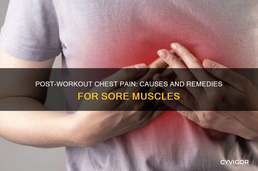 Post-Workout Chest Pain: Causes And Remedies For Sore Muscles | CyVigor