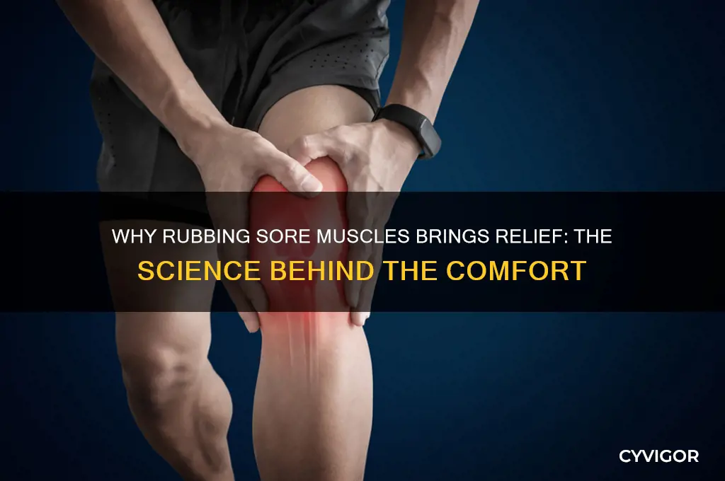 Why Rubbing Sore Muscles Brings Relief: The Science Behind The Comfort ...