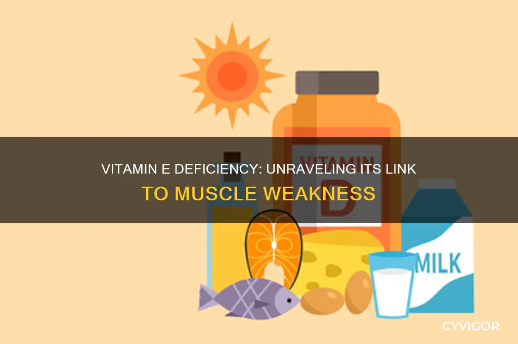 Vitamin E Deficiency: Unraveling Its Link To Muscle Weakness | CyVigor