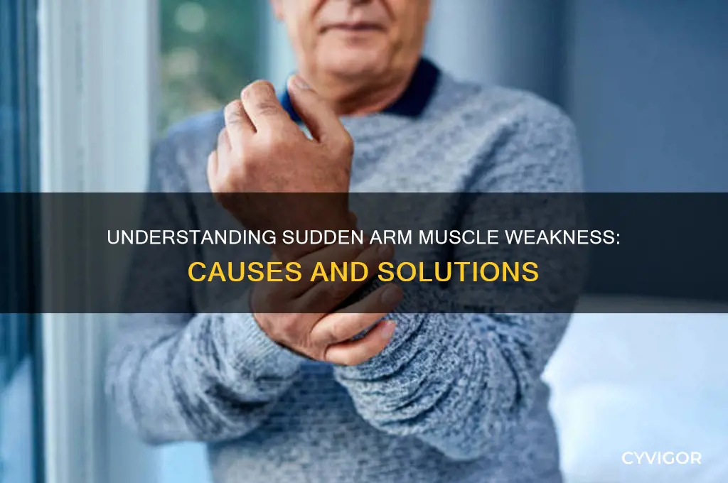 Understanding Sudden Arm Muscle Weakness: Causes And Solutions | CyVigor