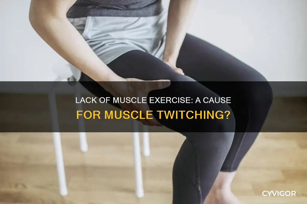 Lack Of Muscle Exercise: A Cause For Muscle Twitching? | CyVigor